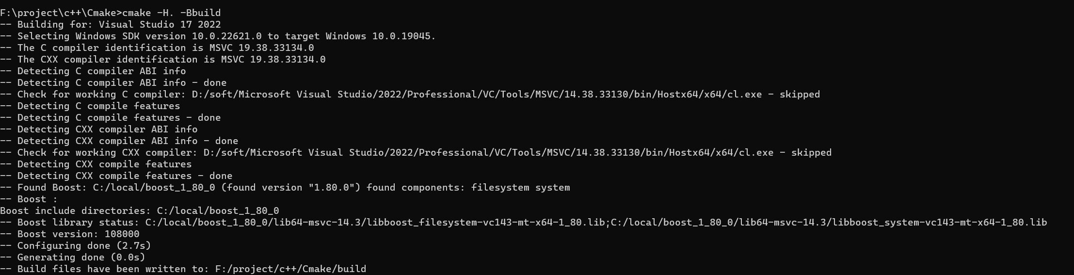 cmake链接编译boost - /***Anonymous***/ - 博客园