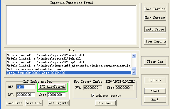 LoadPE和ImportREC使用 - 一日学一日功 - 博客园